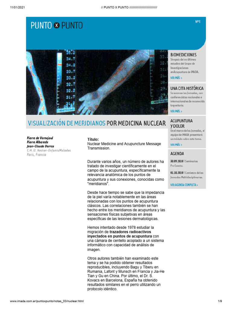 Meridianos MTC | PDF | Acupuntura | Trazador radiactivo