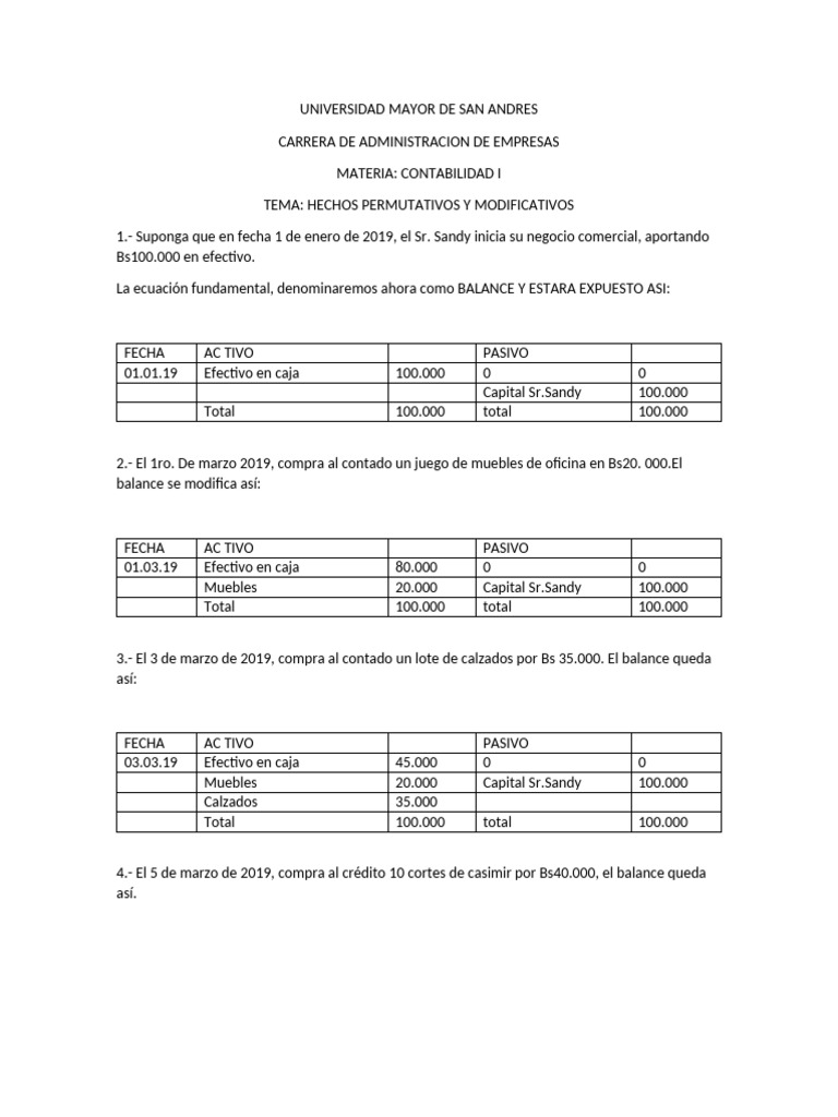 No. 3 CASO PRACTICO 2025 HECHOS MODIFICATIVOS Y PERMUTATIVOS CONTAB I ADM | PDF | Hoja de ...