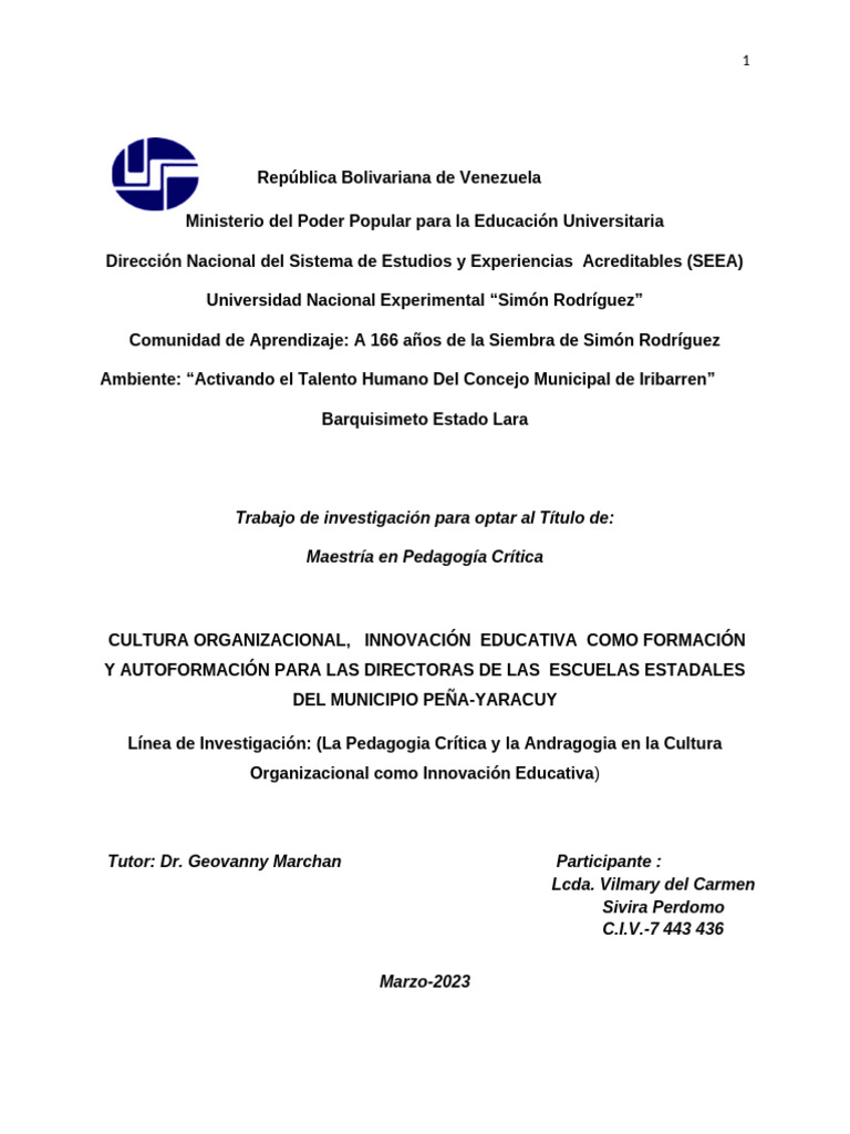 Trabajo de Investigación Estudios Acreditables | PDF | Aprendizaje ...