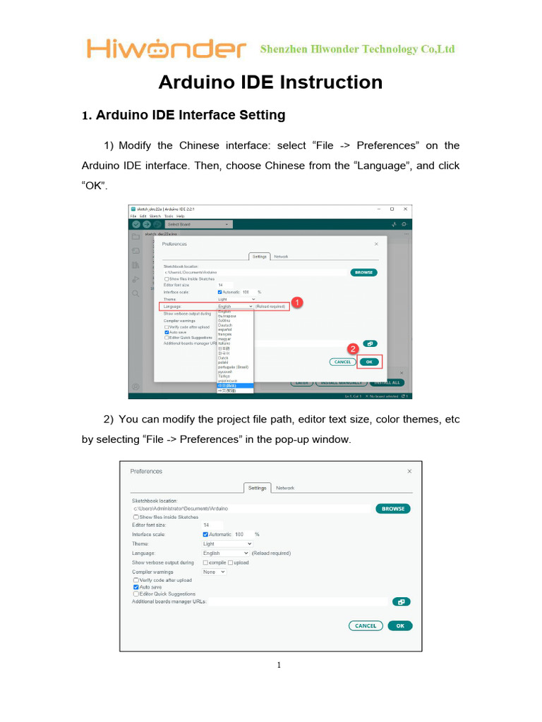 2.2 Arduino IDE Instruction | PDF | Computer File | Arduino