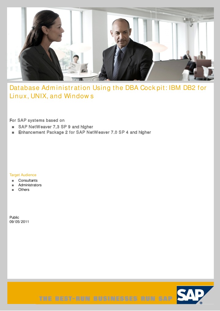 DBA Cockpit | PDF | Ibm Db2 | Database Index
