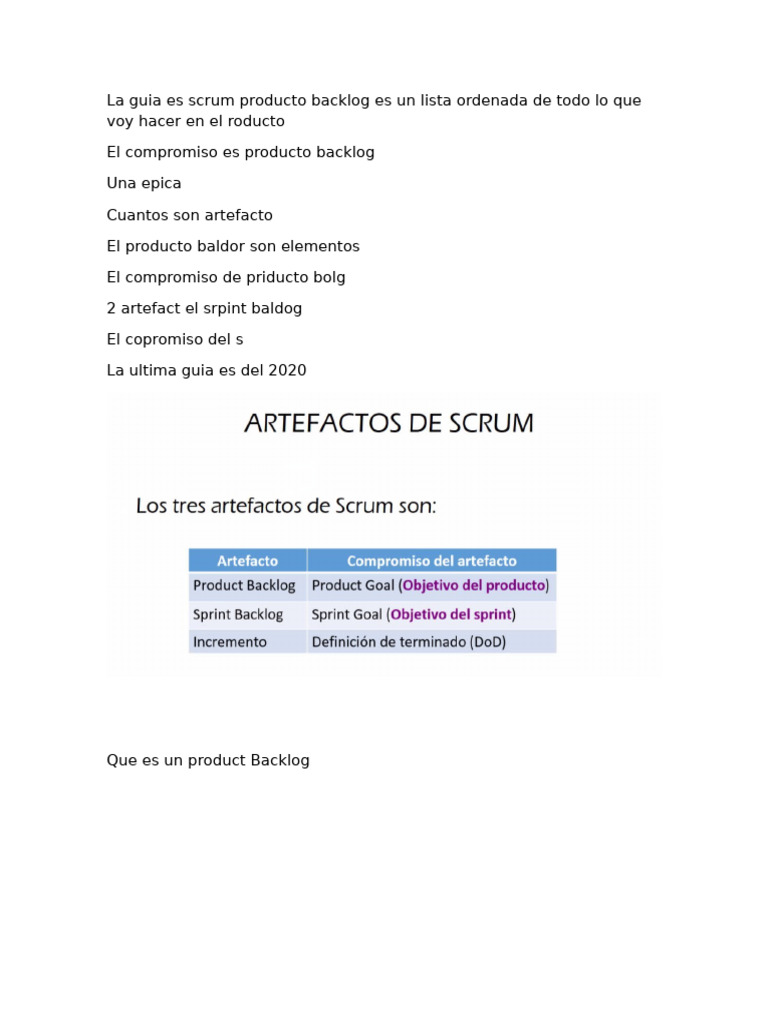 Qué es el Product Backlog en Scrum | PDF