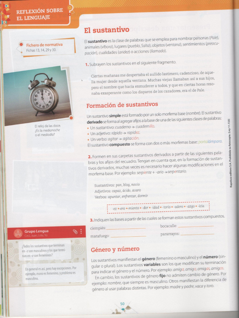 El Sustantivo 1 | PDF