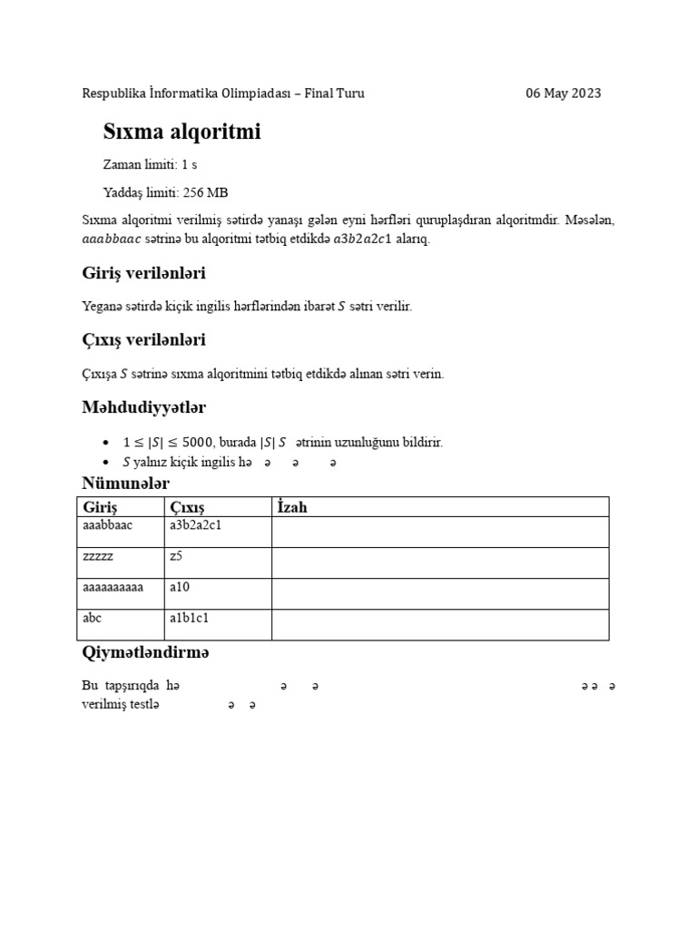 RIO2023 Final Compression Algorithm Juniors AZ | PDF