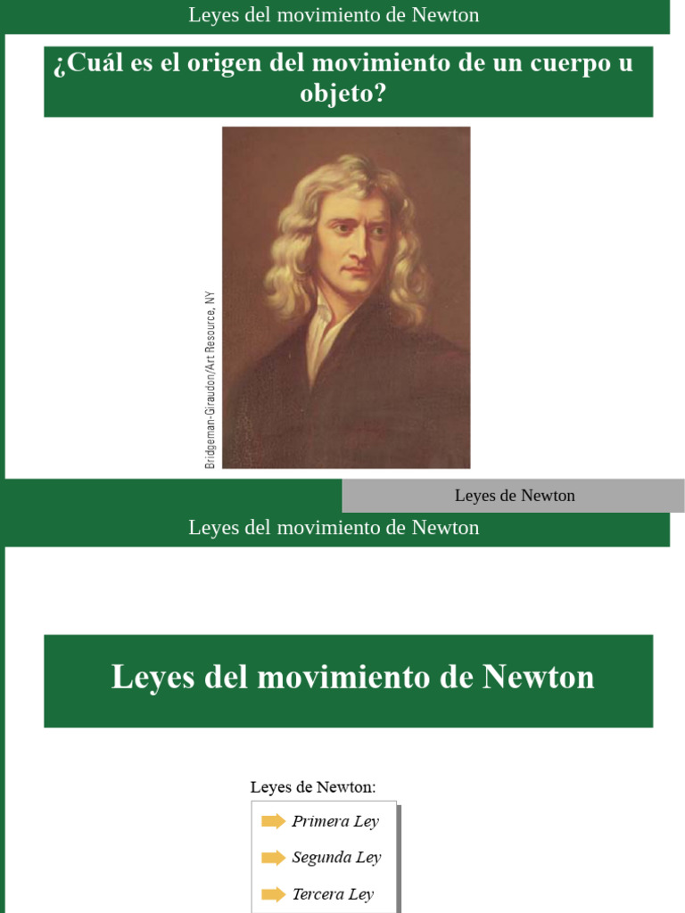 Leyes del Movimiento de Newton Explicadas | PDF | Las leyes del ...