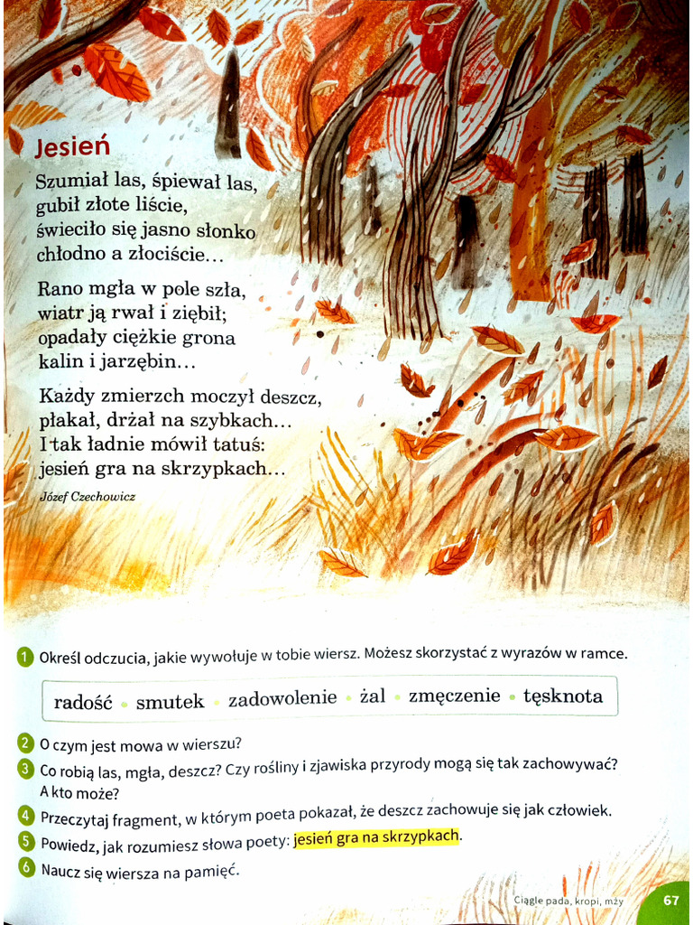 Jesien Wiersz | PDF