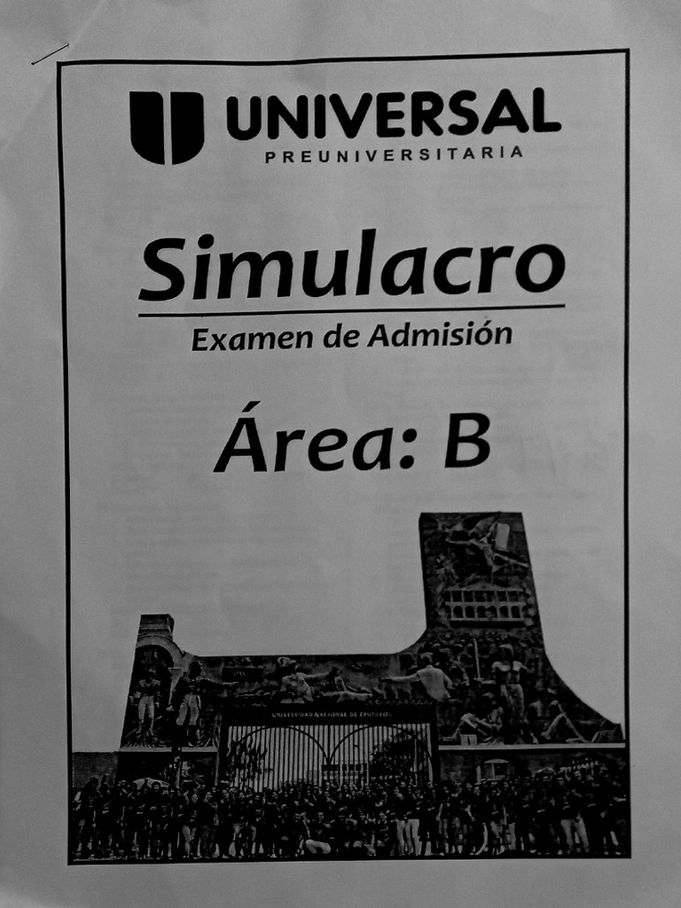 Simulacro Examen Área B | PDF