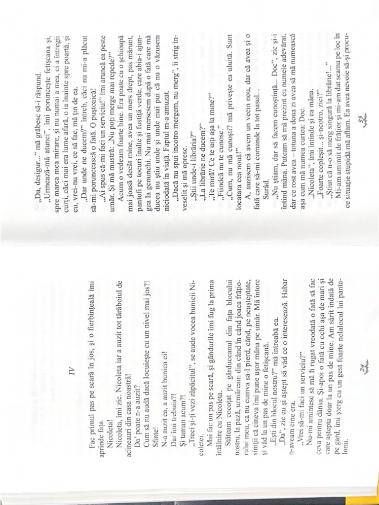 Fac Primul Pas Pe Scarã În Jos, Si o Fierbinteală Îmi | PDF