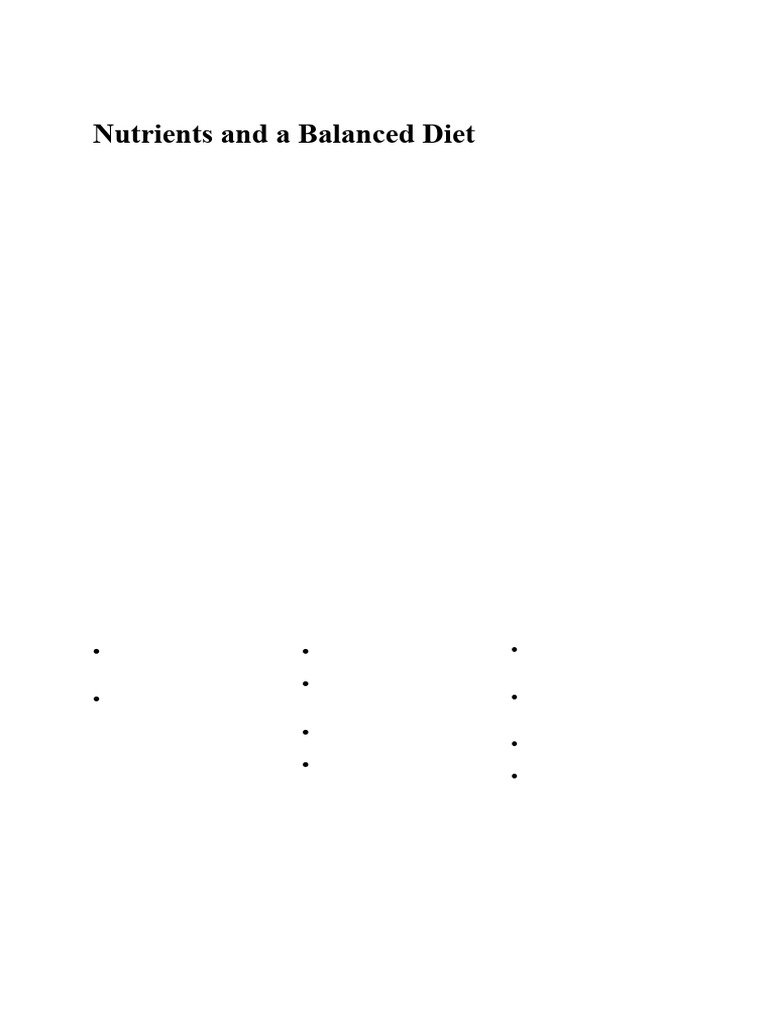 HSB - Study Notes - Nutrition and Diet | PDF | Fat | Foods