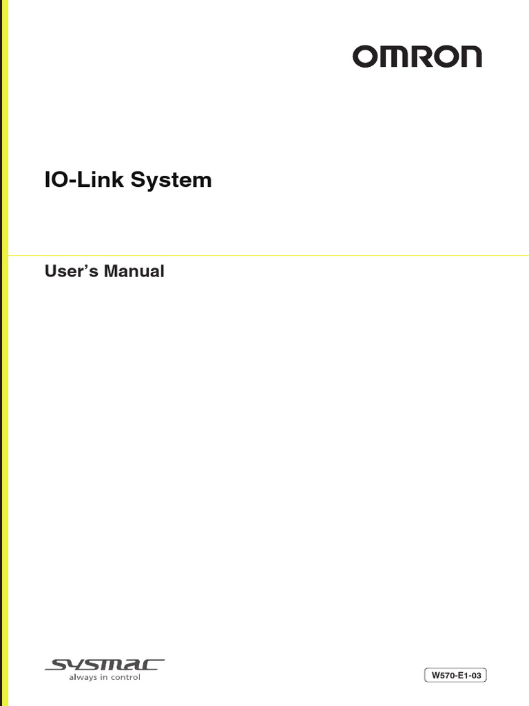 w570 Io-Link System Users Manual en | PDF | Input/Output | Parameter (Computer Programming)