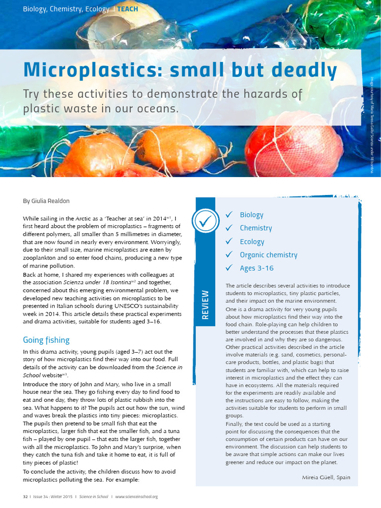issue34_microplastics | PDF | Plastic | Materials