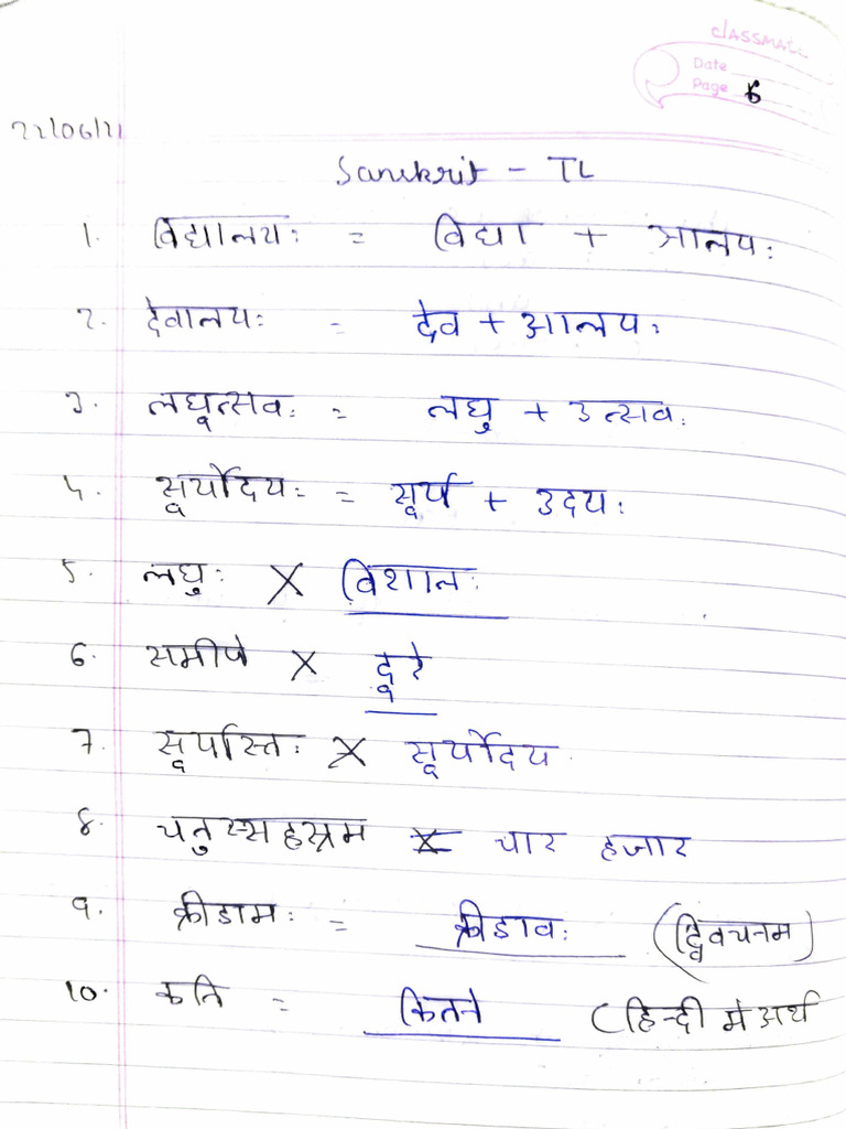 Sanskrit Assignment Neeraj | PDF