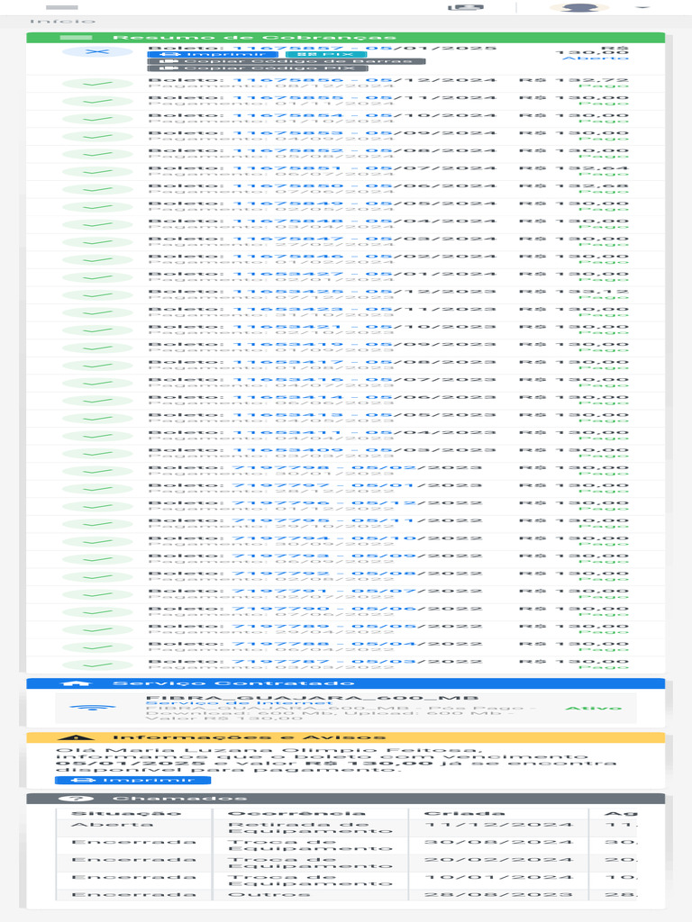 Amconnect - Central Do Assinante | PDF | Tecnologia bancária | Pagamentos