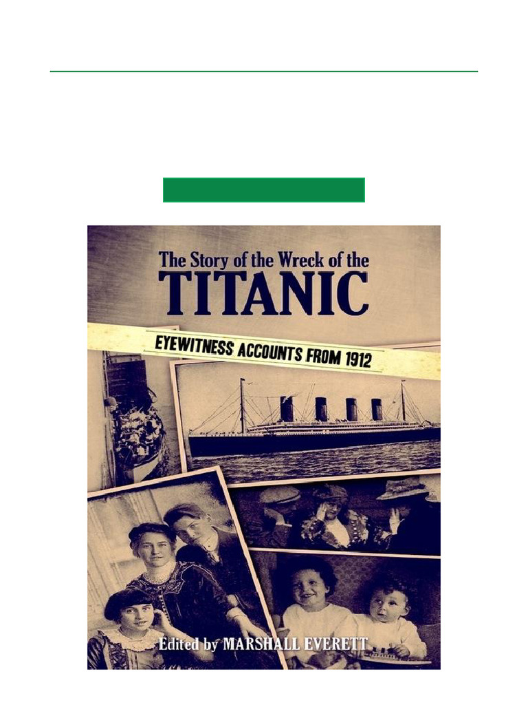The Story of The Wreck of The Titanic Complete Chapter Download | PDF