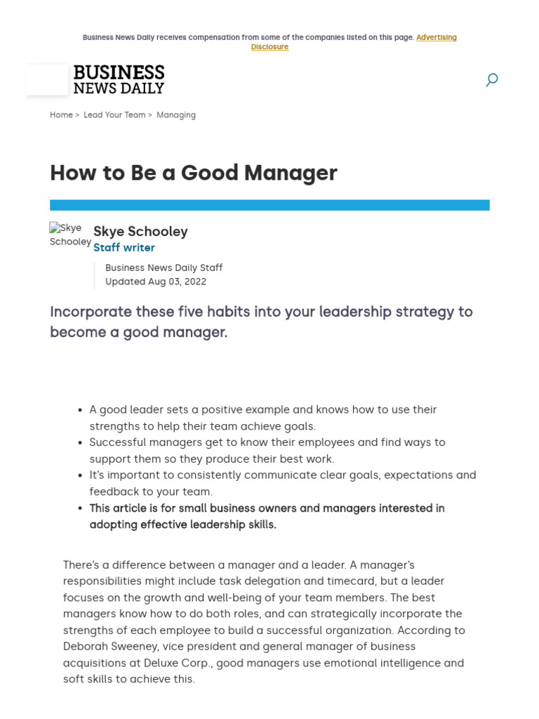 Effective Management Strategies for Leaders | PDF | Leadership | Goal