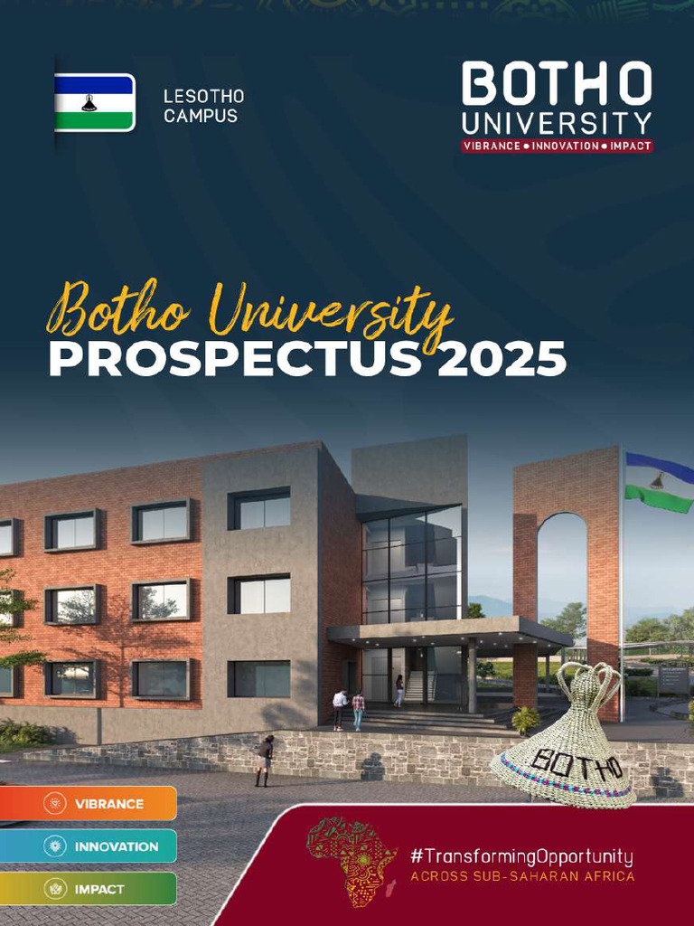 Botho University Lesotho Prospectus 2025 1 | PDF