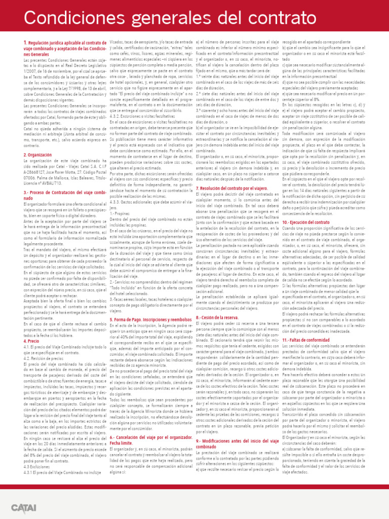 Condiciones Generales | PDF | Daños y perjuicios | Invalidez