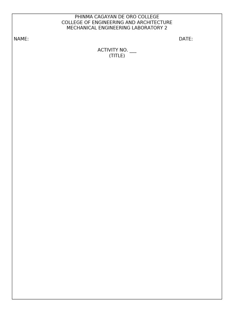 Lab 2 Activity Format (1) | PDF