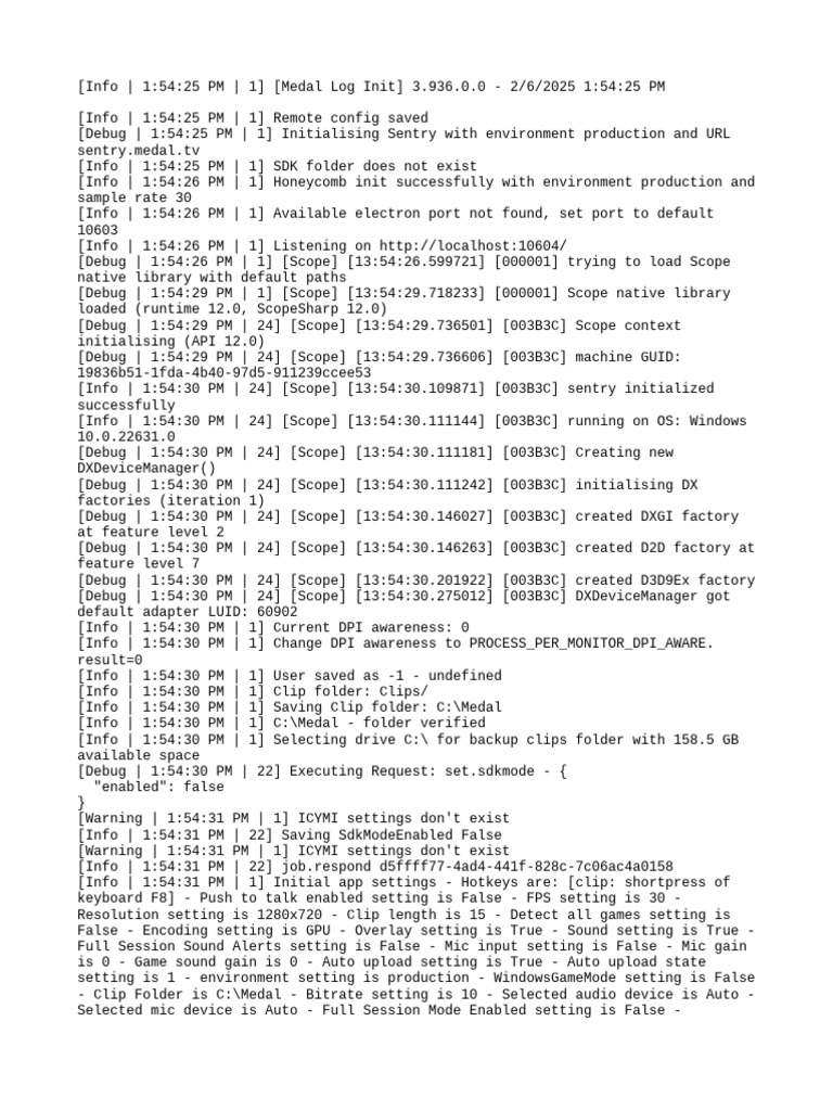 Medal Log 20250206 | PDF | Computer Hardware | Software