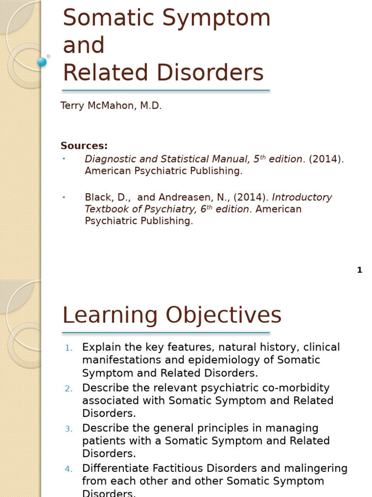 Understanding Somatic Symptom Disorders | PDF | Mental Disorder | Anxiety