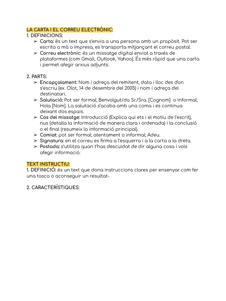 resum_esquema de les diferents tipologies textuals | PDF