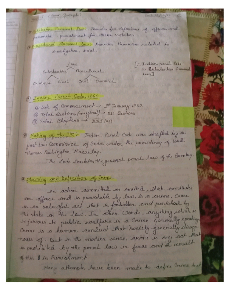 IPC Notes CH 1 To Chapter 3 | PDF
