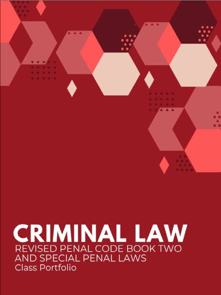 Criminal-Law-II-Class-Portfolio-RPC-and-SPL-1-1 | PDF | Treason | Forgery