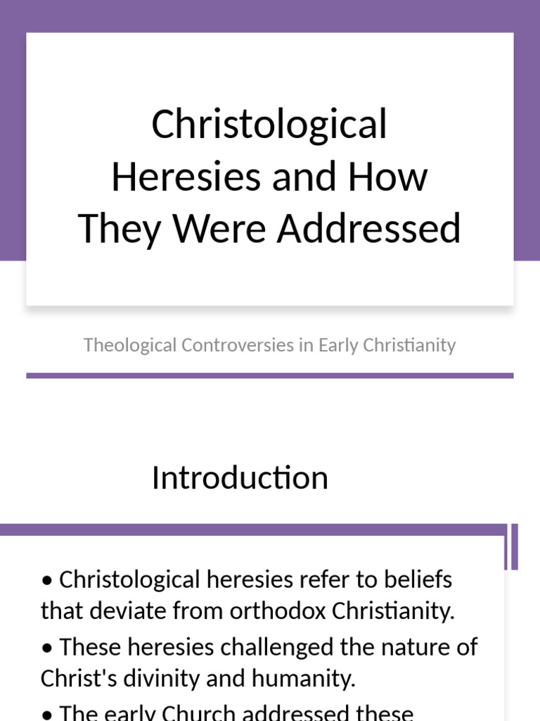 Christological Heresies | PDF