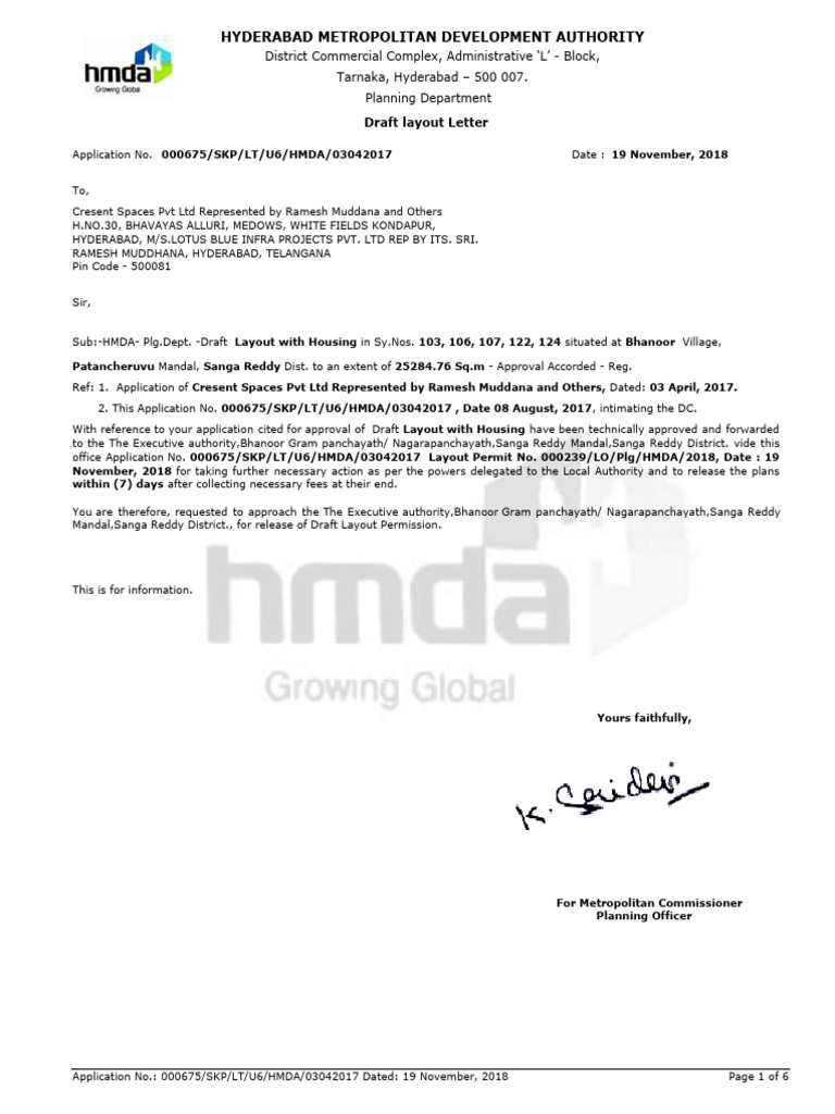 Draft Layout Letter | PDF