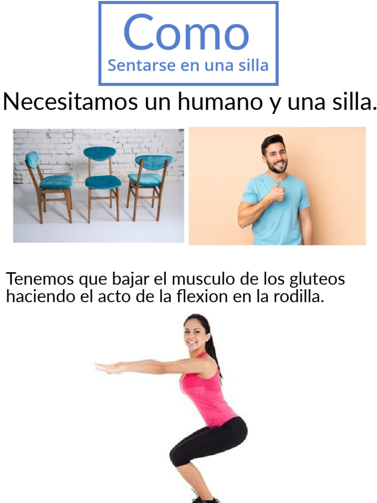Cómo sentarse correctamente en una silla | PDF