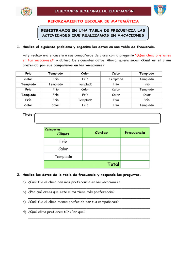 Ficha Reforzamiento Jueves | PDF