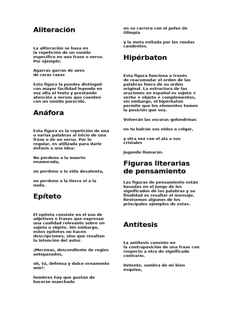FIGURAS LITERARIAS | PDF