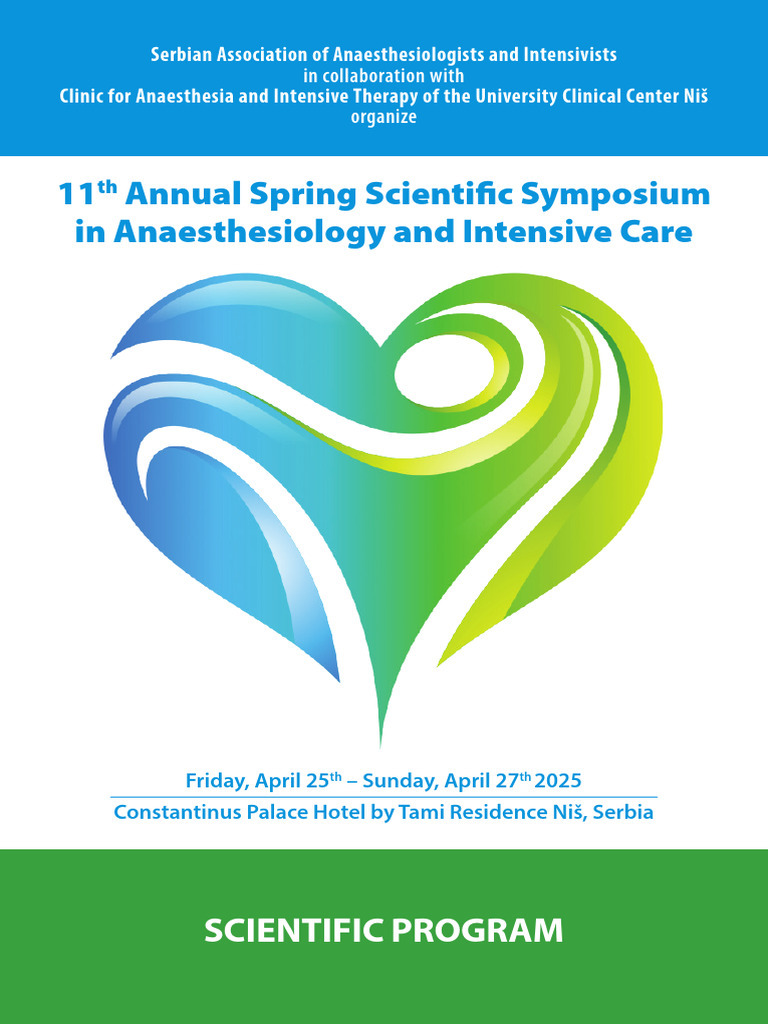 11 Annual Spring Scientific Symposium in Anaesthesiology and Intensive ...