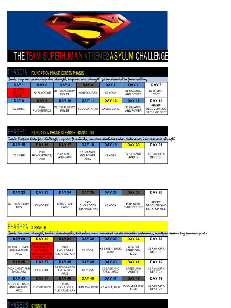 Team Superhuman Xtreme Challenge Guide | PDF | Sports