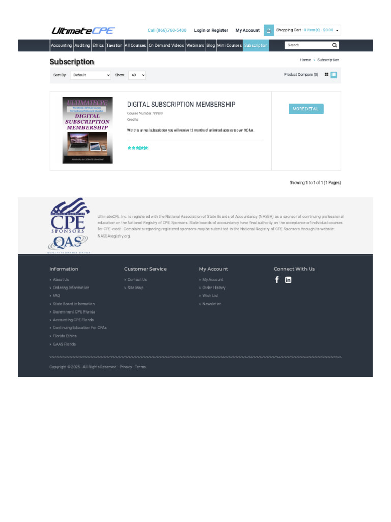 CPE Digital Subscription Florida | PDF | Business