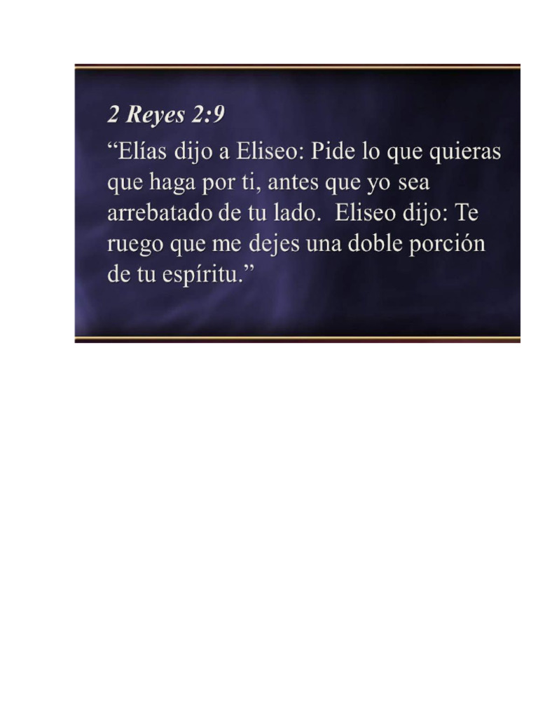 2 Reyes 2 9 | PDF