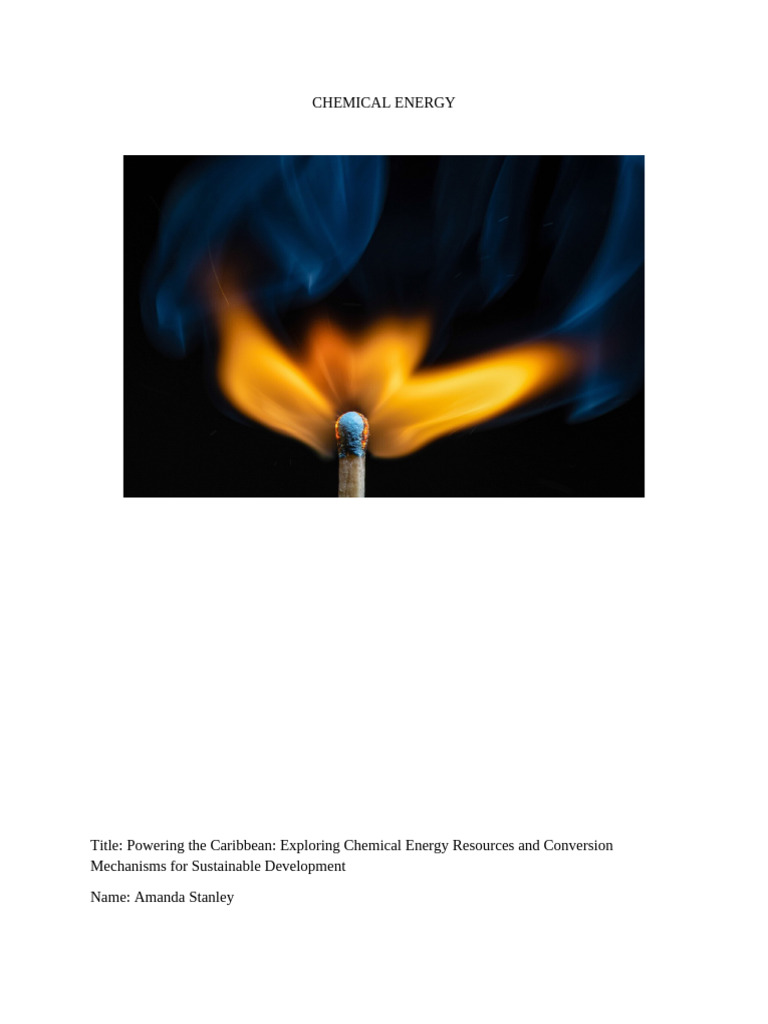 Chemical Energy | PDF | Biofuel | Energy Development