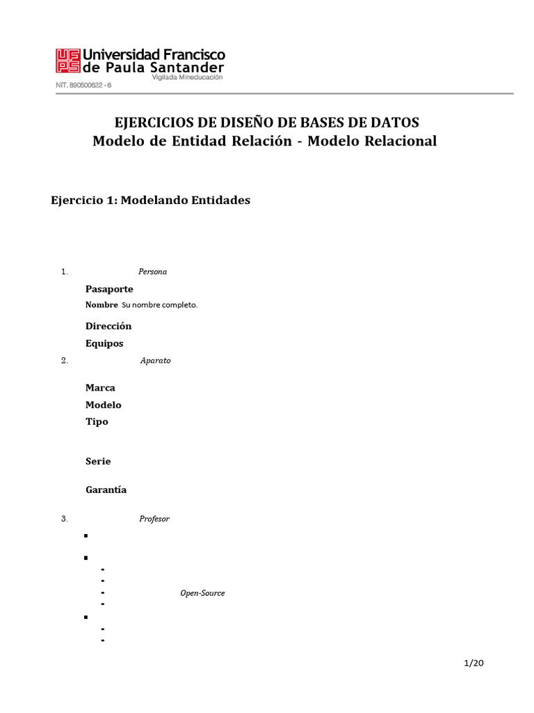 Ejercicios Basicos para Practicar MER | PDF | Cupón | Business