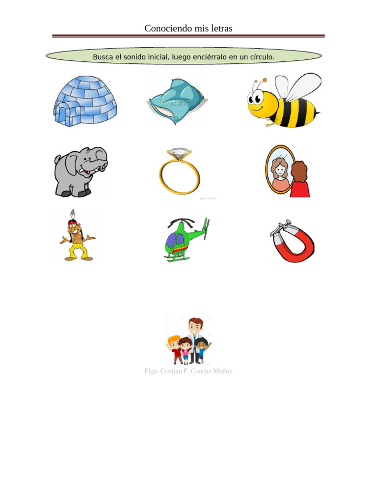 Conciencia Fonologica Sonido Inicial | PDF
