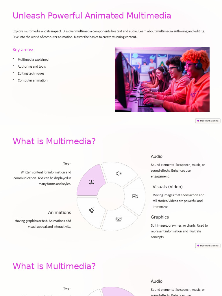 Unleash Powerful Animated Multimedia | PDF | Multimedia | Virtual Reality