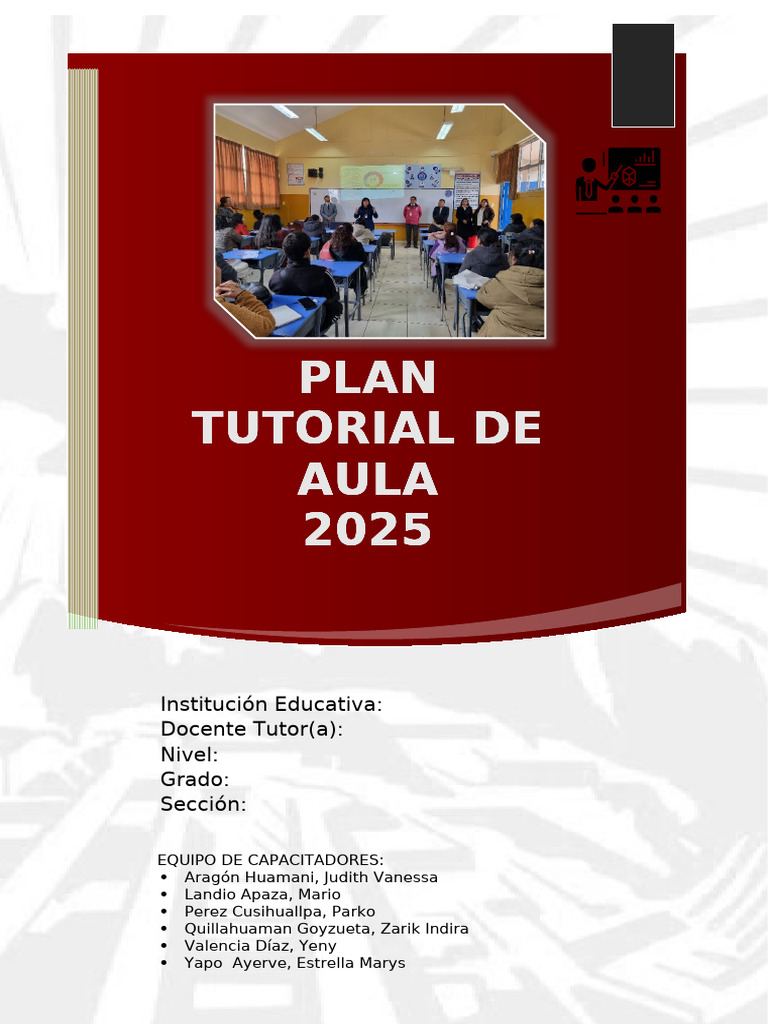 Formato Editable - Plan Tutorial de Aula 2025 | PDF | Las emociones | Autorregulación emocional