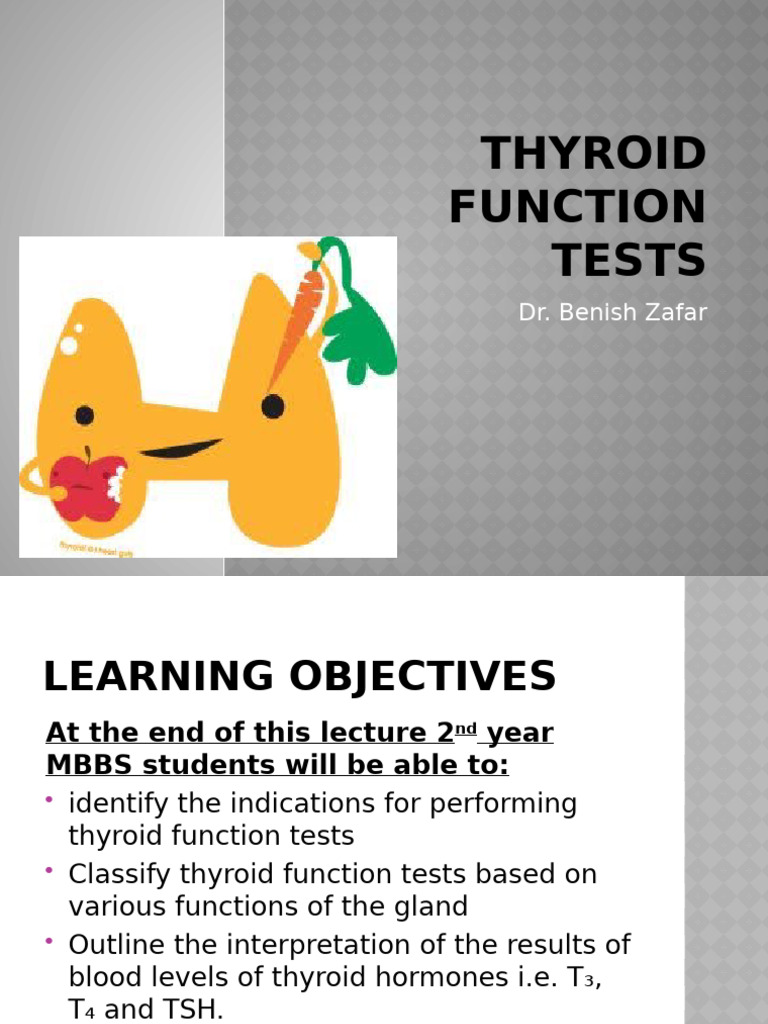 Thyroid Function Tests Overview | PDF