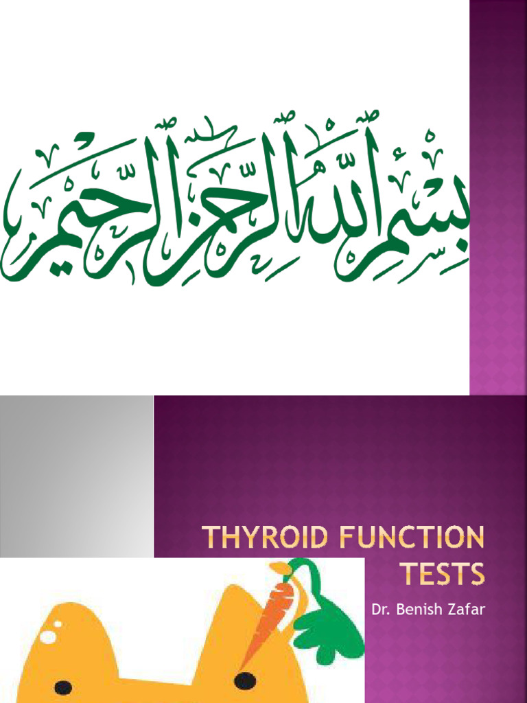 Thyroid Function Tests - 2nd Yr Mbbs | PDF | Thyroid | Hypothyroidism