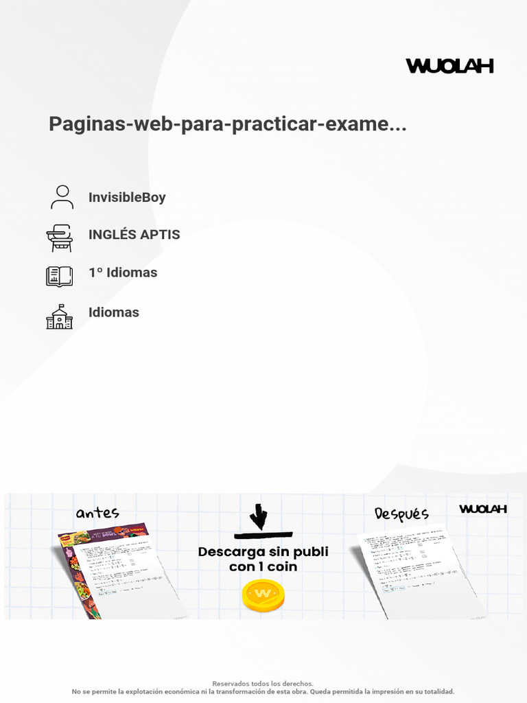 Wuolah Free Paginas Web para Practicar Examenes | PDF