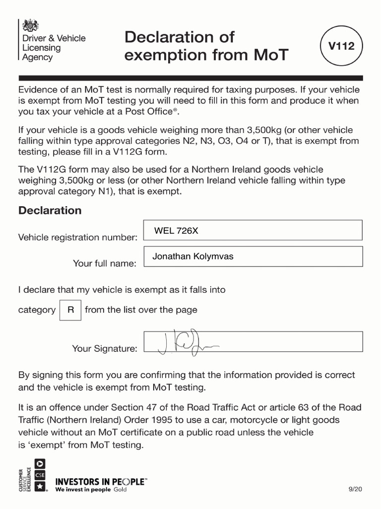 v112-declaration-of-exemption-from-mot | PDF