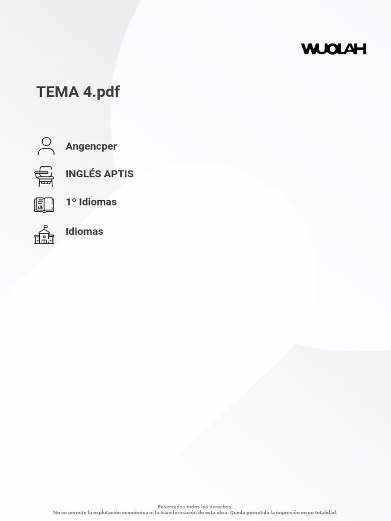 Wuolah Free TEMA 4 | PDF | Sintaxis | Mecánica del lenguaje
