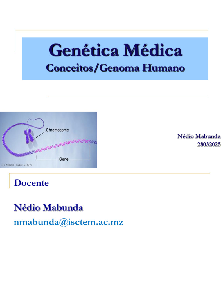 Introdução à Genética Médica e Conceitos | PDF | Gene | Alelo