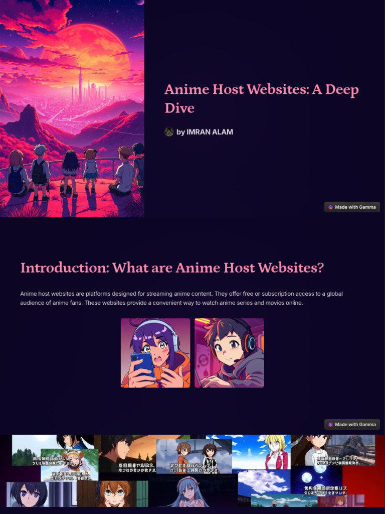 Anime Host Websites A Deep Dive | PDF | Anime | Streaming Media