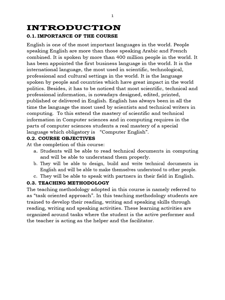 Basic English l1 LMD RTM 2025 | PDF | Subject (Grammar) | Noun