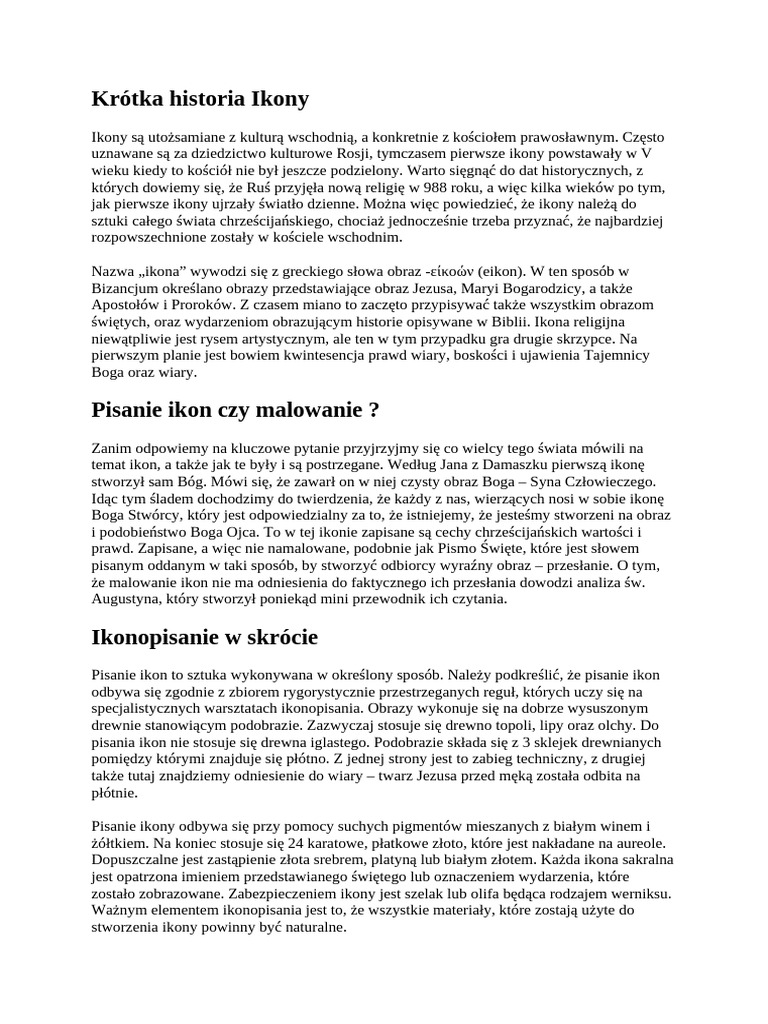 Ikona I Prawosławie | PDF